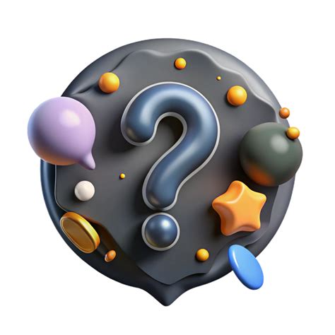 Elegant Classic Question Mark Inside Thought Bubble Gray Isolated Professional 60678662 Png