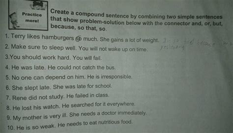 Practice More Create A Compound Sentence By Studyx