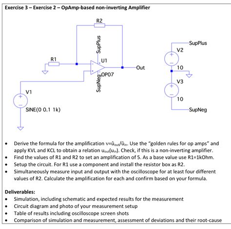 Solved Exercise Exercise OpAmp Based Non Inverting Chegg