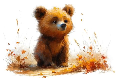 Premium Photo Cute Bear Watercolor Painting