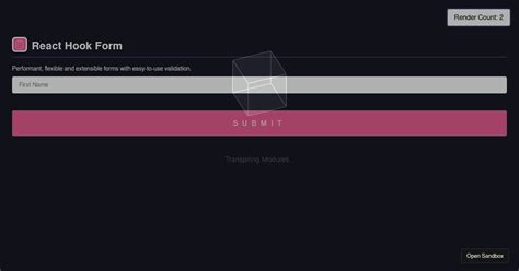 React Hook Form V7 Ts Template Codesandbox