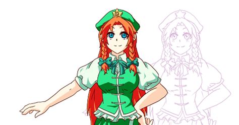 東方 美鈴立ち絵 髙野ぐるりのイラスト Pixiv