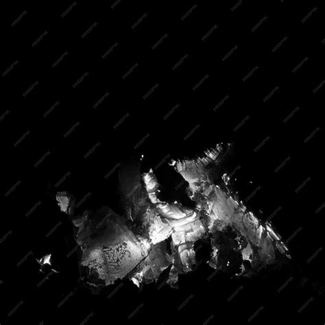 Premium Photo Beautiful Flame Brown Wood Dark Black Coal On Bright