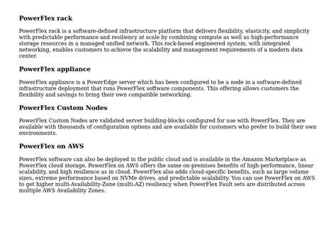 Powerflex Consumption Options Oracle Rac Performance On Dell Powerflex With Amd Epyc Compute