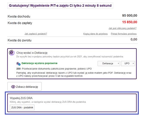 Deklaracja Rozliczeniowa ZUS DRA Roczna Na Podstawie Deklaracji