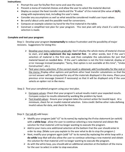 Solved Objectives 1 Apply The Problem Solving And Software Chegg
