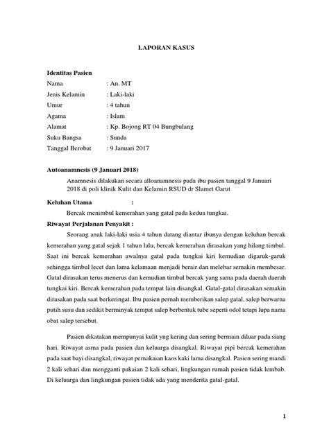 Laporan Kasus Dermatitis Numularis Pdf