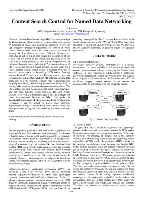 pdf content search control for named data networking