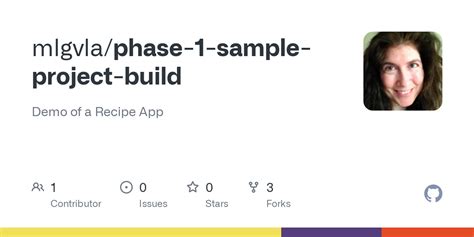 Github Mlgvla Phase Sample Project Build Demo Of A Recipe App