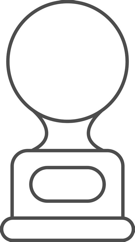 Cricket Trophy Icon In Black Outline 24192093 Vector Art At Vecteezy