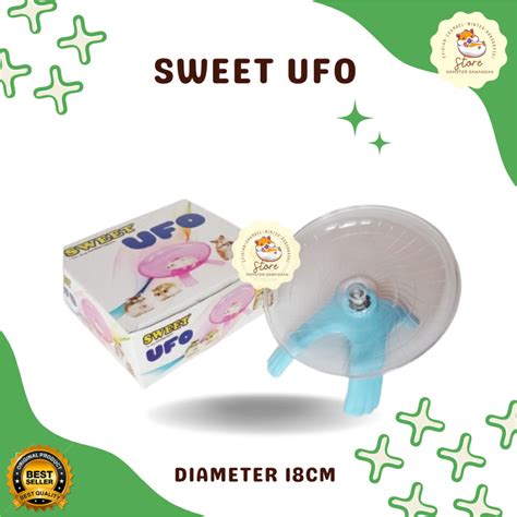 Jual Sweet Ufo Jumbo Flying Saucer Running Wheel Hamster Mainan Hewan