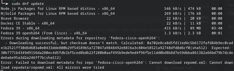Error In Fedora Cisco Openh264 Repo Rfedora