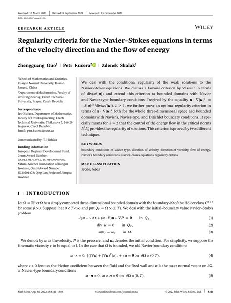 Regularity Criteria For The Navierstokes Equations In Terms Of The Velocity Direction And The
