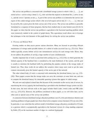 A Combinatorial View Of The Service Rates Of Codes Problem Its