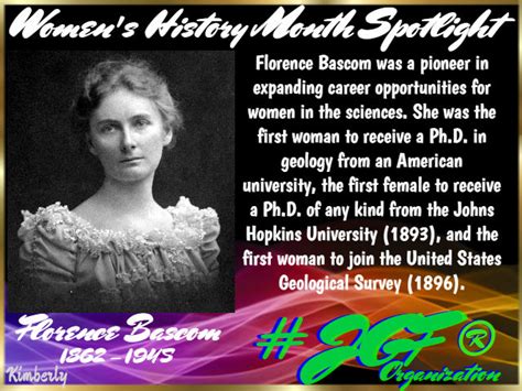 Jgf Womens History Month Florence Bascom Poster By Kimberly At Jgf On Deviantart