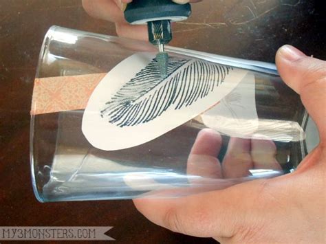 How To Etch Glass With A Dremel Tool Glass Designs