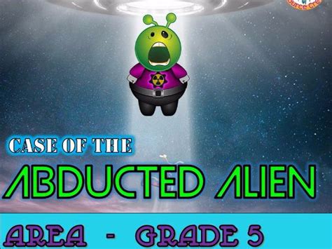 Area Review Math Mystery Case Of The Abducted Alien Grade 5