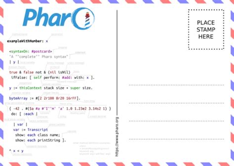 Pharo Smalltalk Quick Reference Card Stack Overflow