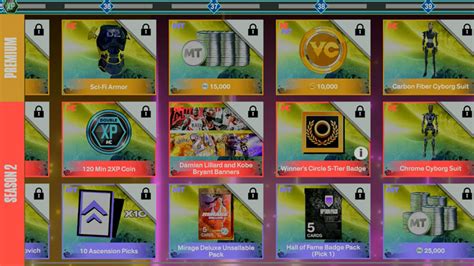 Nba 2k24 All Season 2 Rewards And Level 40 Rewards Mycareer Myteam