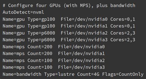 how to create different generic resources for gpus in base command manager dgx user forum
