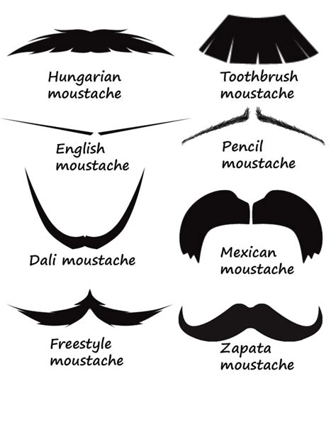 Different Mustache Names 25 Different Types Of Mustaches Suguh