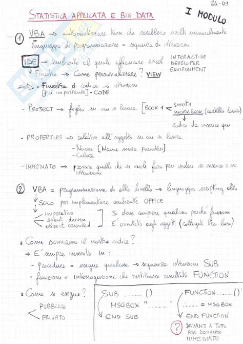 Appunti Statistica Applicata E Big Data