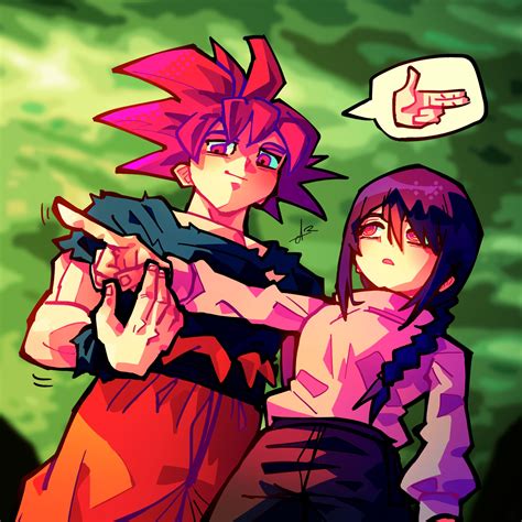 Son Goku And Nayuta Chainsaw Man And More Drawn By Alpharecdyt Danbooru