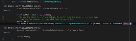 what is allocator invalid compare with temp tempjob unity engine