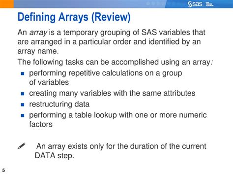 chapter 5 using data step arrays ppt download