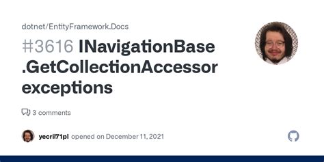 inavigationbase getcollectionaccessor exceptions · issue 3616