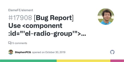 Bug Report Use Causes Exception Issue 17908 ElemeFE Element GitHub
