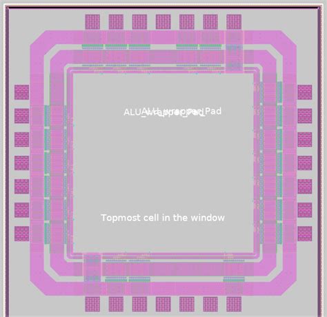 재밋게 가르치기 etri 0 5um cmos std cell dk 예제 alu8 [10] 마스크용 gds 생성