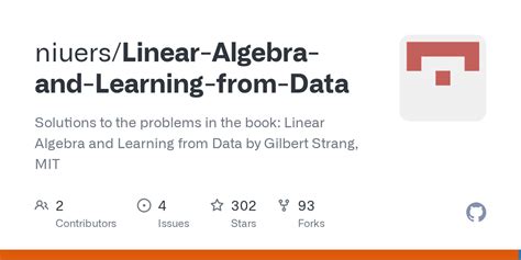 Github Niuerslinear Algebra And Learning From Data Solutions To The