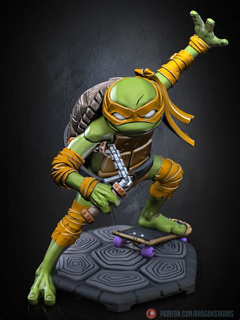 Stl File Mikey Tmnt 🐢・3d Printing Design To Download・cults