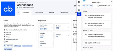How To Use Task Tracker Crunchbase Knowledge Center