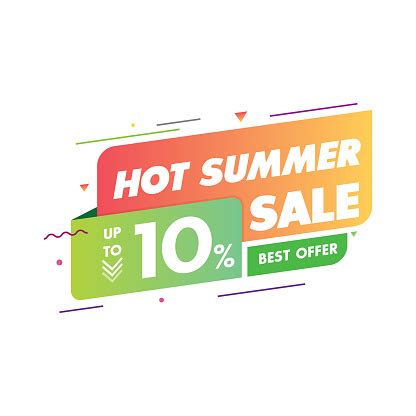 Hot Summer Sale Banner Stock Illustration Stock Illustration Download