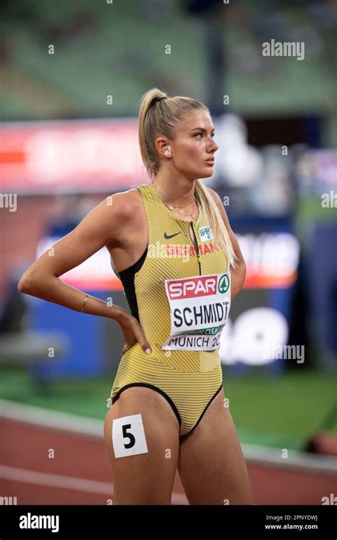 Alica Schmidt Participating In The 400 Meters Of The European Athletics