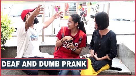 Deaf And Dumb Prank Bb Pranks Prank In India Youtube