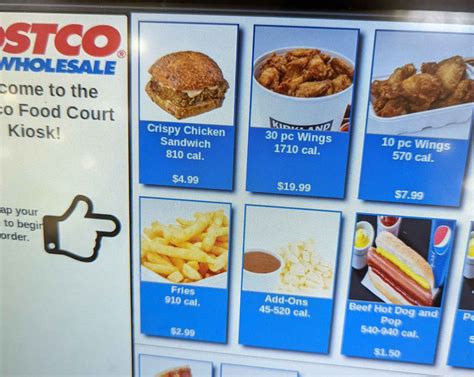 Costco Food Court Menu Prices Fast Food Menu Prices S