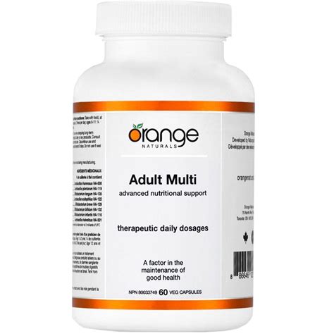 Orange Naturals Adult Multi 60 V Capsules