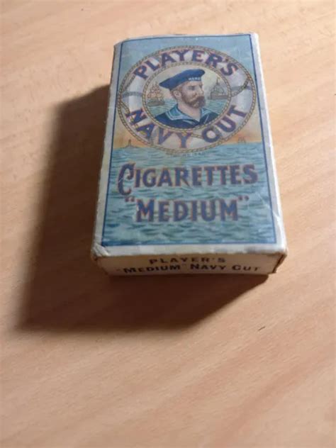 VINTAGE PLAYERS Navy Cut Cardboard Cigarette Packet 20 00 PicClick AU