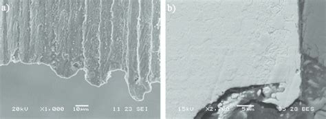 A Sem Micrograph Of The Hole Surface In The Laser Exit Side Of A Lmj