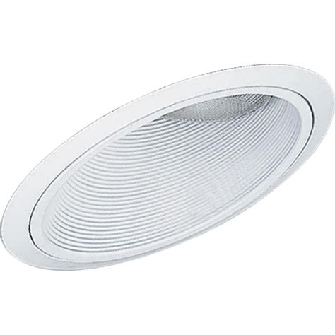 Progress Lighting White Baffle Recessed Light Trim Fits Housing Diameter 6 In At