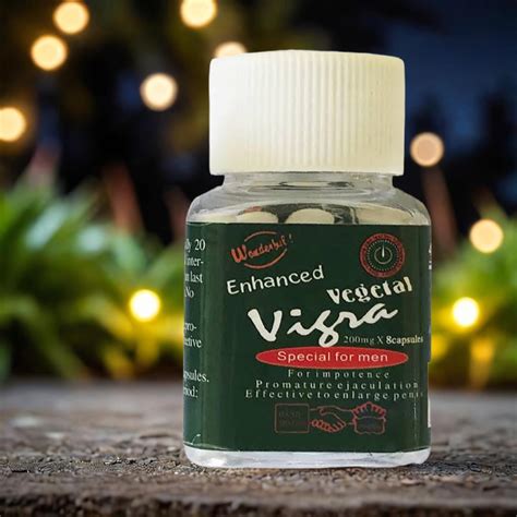 Vegetal Herbal Viagra 8 Capsules Bottle