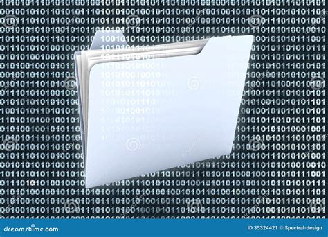 Binary Folder Stock Illustration Illustration Of Directory 35324421