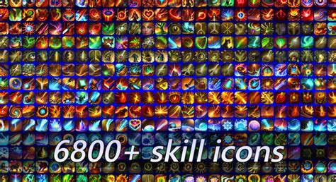 6800 Skill Icons Bundle In 2d Assets Ue Marketplace
