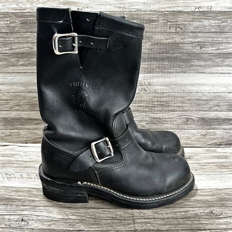 Chippewa Black Engineer Boots Online