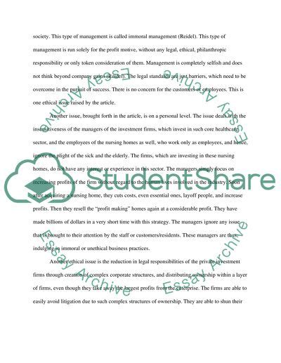 Managerial Ethics Book Report Review Example Topics And Well Written Essays 1250 Words