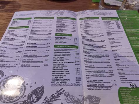 Mint Leaf Indian Restaurant Stirling At Joyce Collins Blog