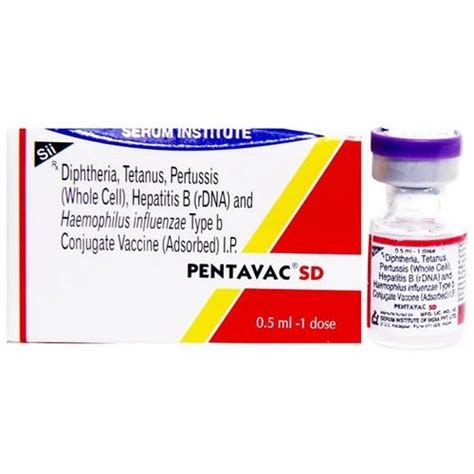 Pentavac Sd Vaccine 0 5 Ml At Best Price In New Delhi Id 2855409490791